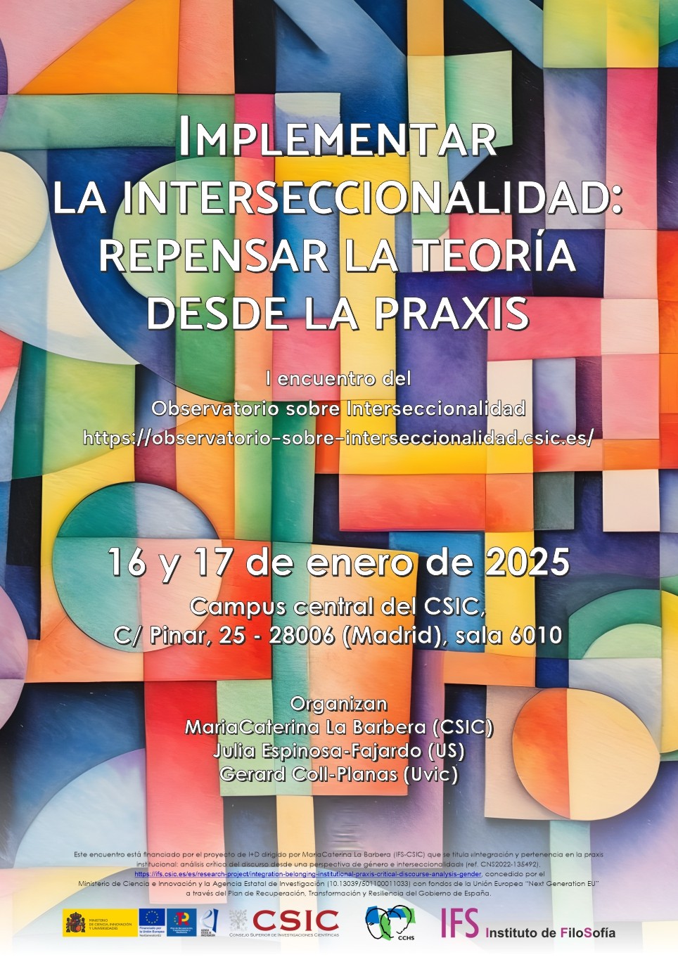 Implementar la interseccionalidad: repensar la teoría desde la praxis. I encuentro del ...